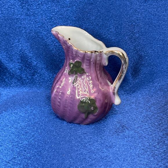 Source Unknown | Accents | Vintage Miniature Purple Lusterware Clover ...